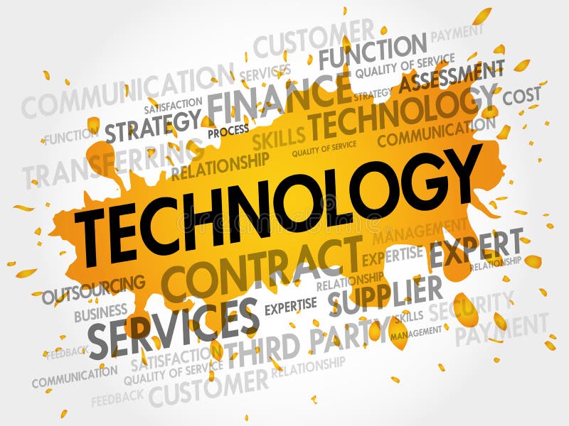 TECHNOLOGY Related Items Words Cloud Stock Illustration - Illustration ...