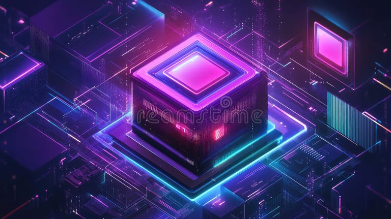 Technology Replicating Holographic Ui Stock Illustration - Illustration ...