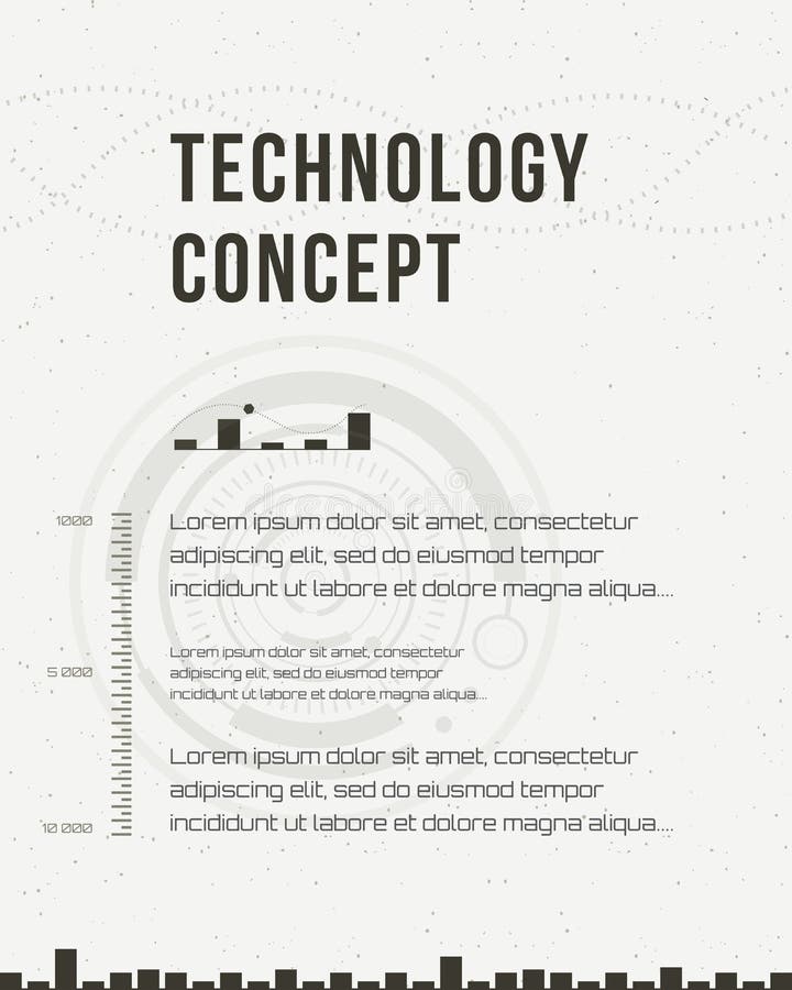 Technology Report, Flyer Design Template, Brochure. Geometric Abstract ...