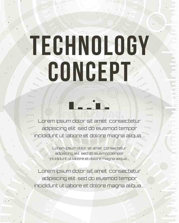 Technology Report, Flyer Design Template, Brochure. Geometric Abstract ...