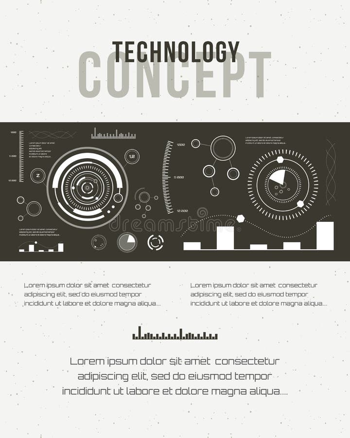 Technology Report, Flyer Design Template, Brochure. Geometric Abstract ...
