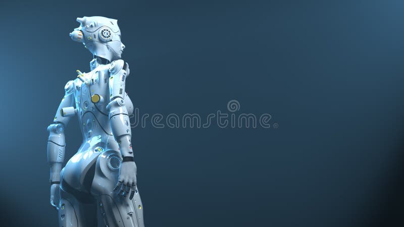 Technology Robot Sai Fi Robots 3d Render Stock Illustration ... Technology Robot Sai Fi Robots 3d Render Stock Illustration ...