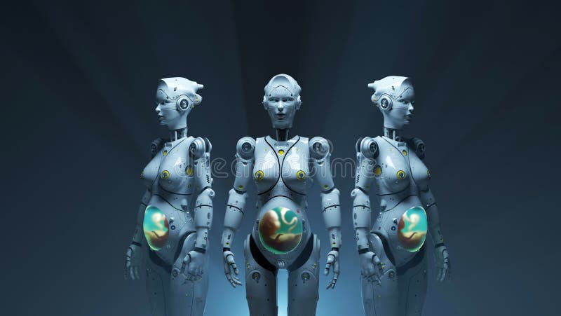 Technology Robot Sai Fi Robots 3d Render Stock Illustration ... Technology Robot Sai Fi Robots 3d Render Stock Illustration ...
