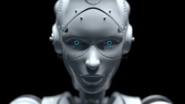 Technology Robot Sai Fi Robots 3d Render Stock Illustration ...
