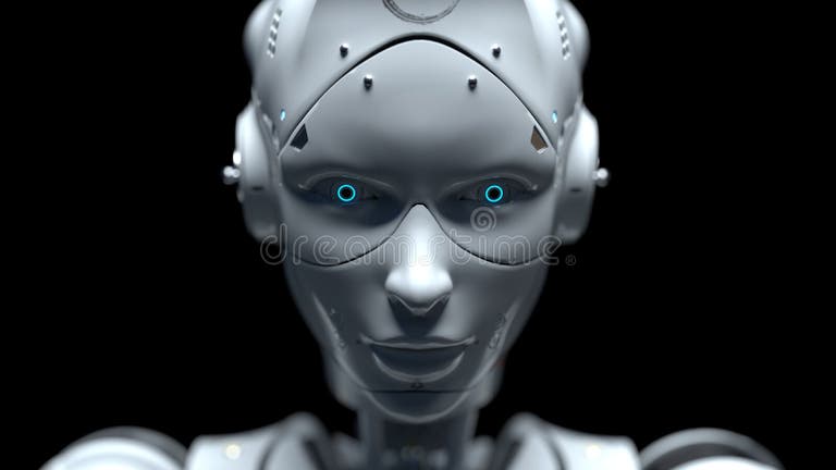 Technology Robot Sai Fi Robots 3d Render Stock Illustration ...