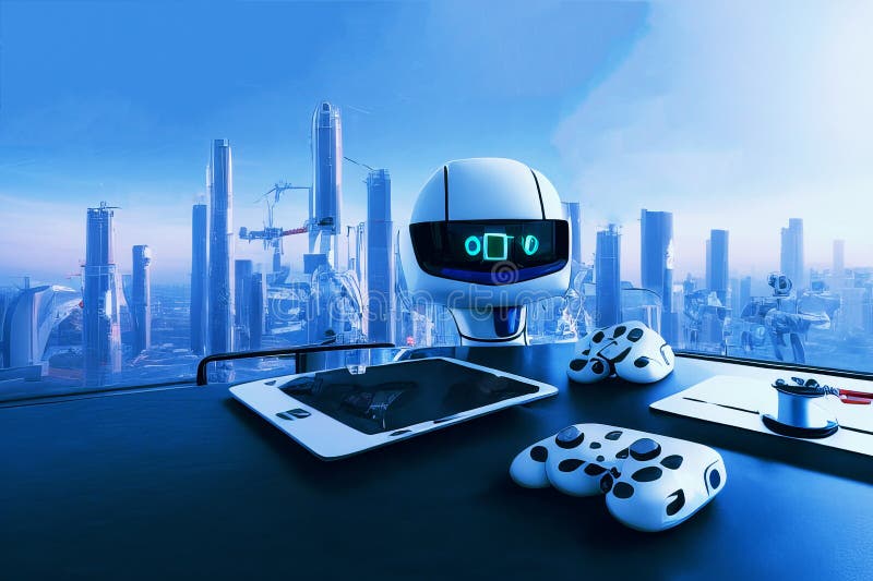 Technology and Robotization of the Future. 2025. Illustration for ...