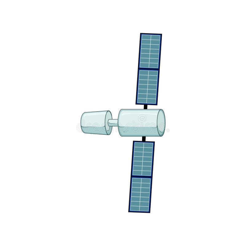Technology Satellite Cartoon Vector Illustration Stock Illustration ...