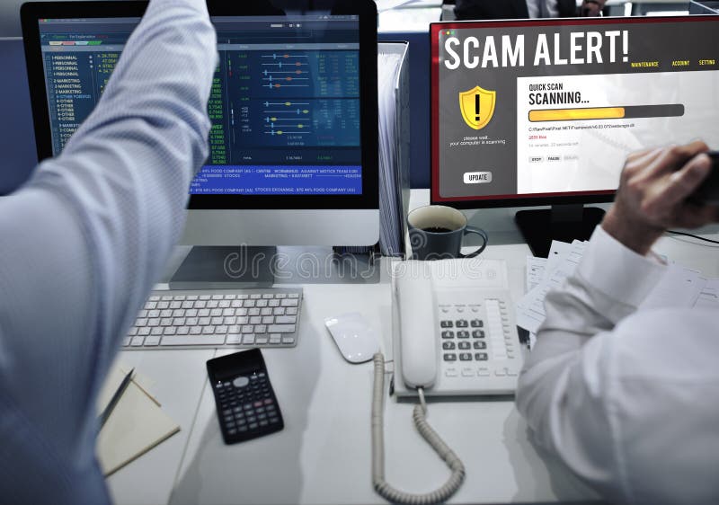 Technology Scam Alert Spam Concept Stock Image - Image of scam, hacking ...