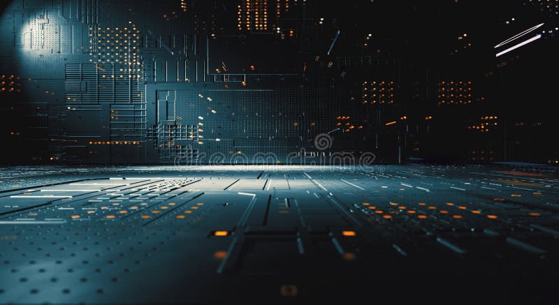 Science Background.3d Rendering Stock Illustration - Illustration of ...