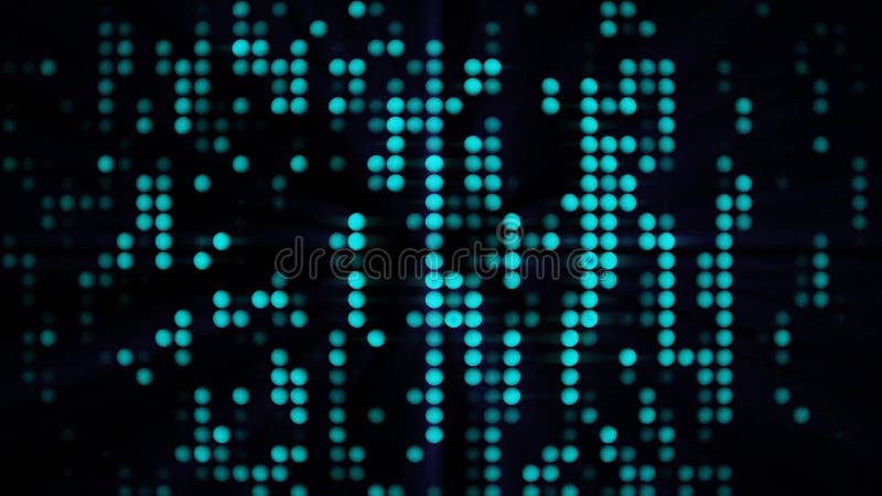 Futuristic Dots Pattern on Dark Background. Big Data Digital Code ...