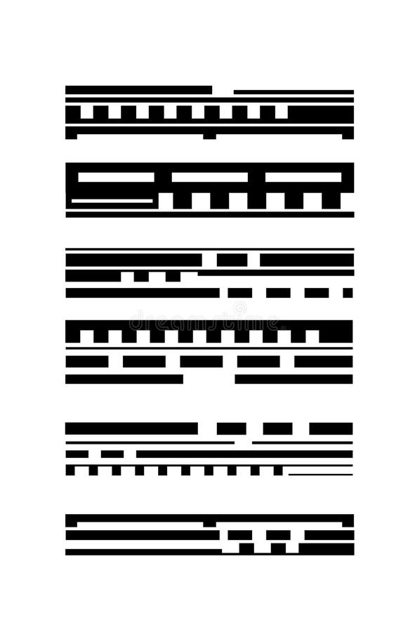 Modern Tech Design Elements Set Stock Vector - Illustration of gear ...