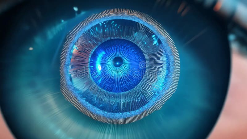 Technology and Science Concept with Cyber Eye and Circuit Board ...