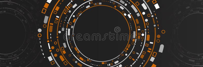 Technology or Science Design. Vector Banner Design with Circle and Sci ...