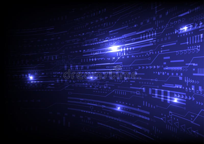 Technology Science and Digital Abstract Blue Hi Tech Background. Stock ...