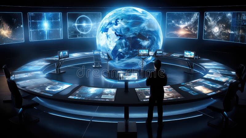Technology Science Futuristic Background Stock Illustration ...