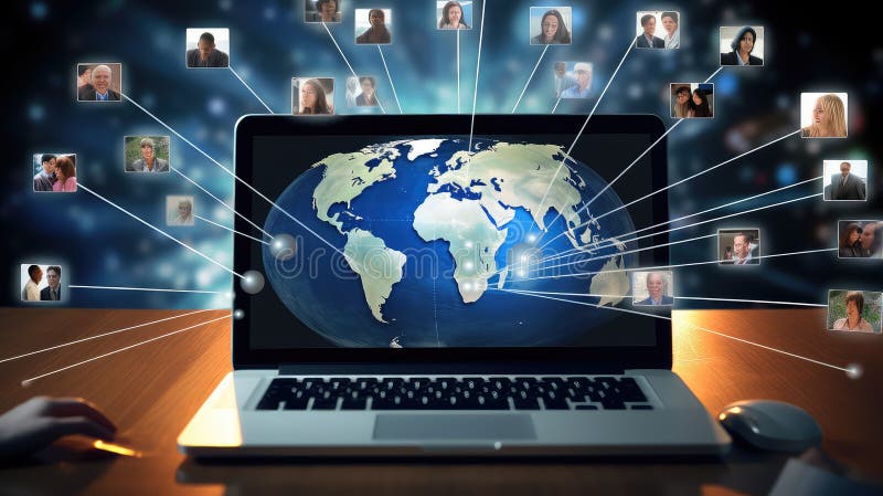 Technology Science Internet Background Stock Illustration ...