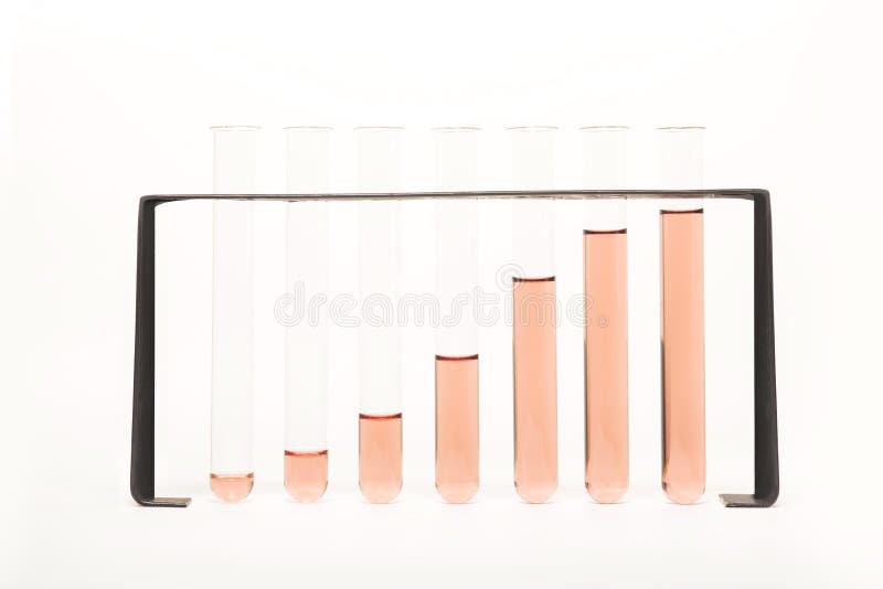 Technology / Science: Test Tubes in a Rack. Graphical Representation ...
