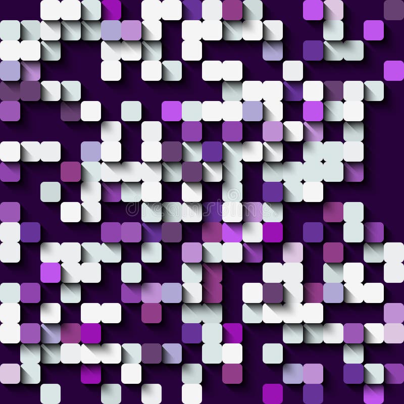 Technology Seamless Pattern of Squares. Stock Vector - Illustration of ...