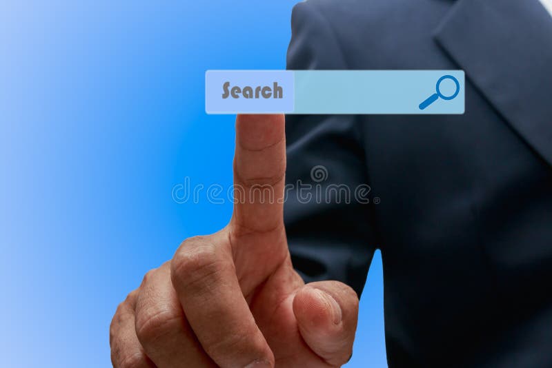 Technology Searching System and Internet Computer Stock Photo - Image ...