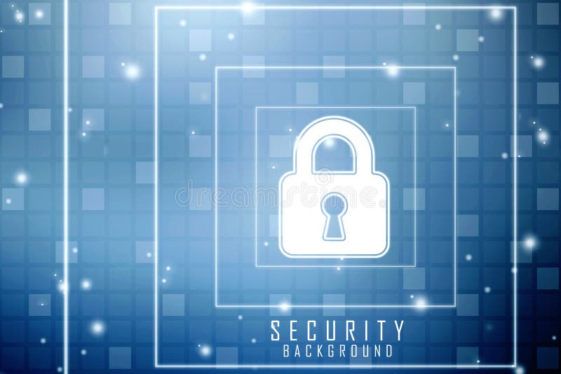 Technology Security Concept. Modern Safety Digital Background.Digital ...