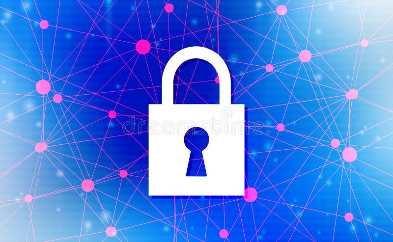 Technology Security Concept. Modern Safety Digital Background.Digital ...