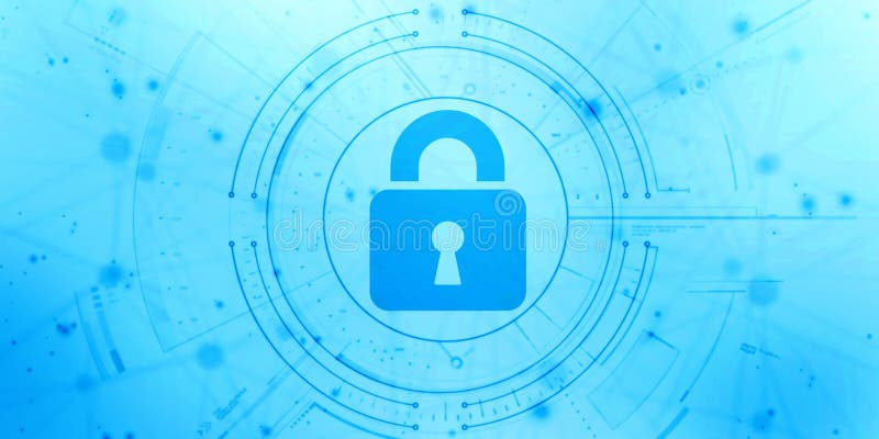 Technology Security Concept. Modern Safety Digital Background.Digital ...