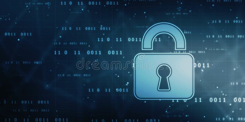 Technology Security Concept. Modern Safety Digital Background.Digital ...