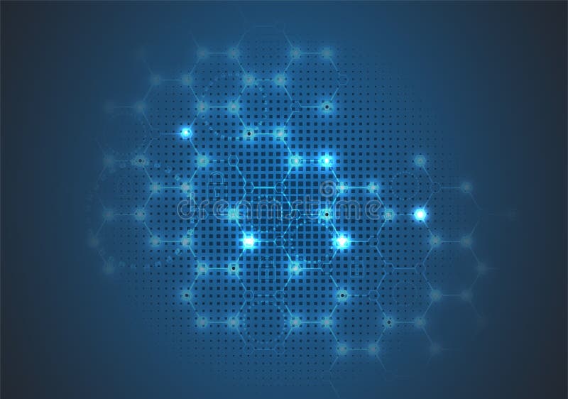 Technology Security Concept. Modern Safety Digital Background Stock ...