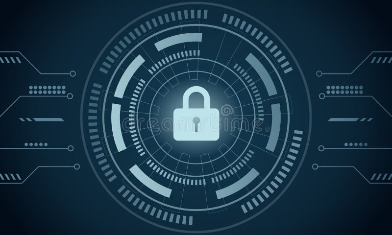 Technology Security, Network and Data Security Protection Background ...