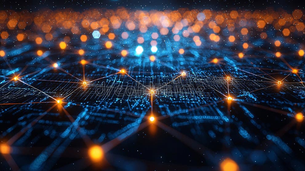 Technology Sense Network Connection Map Stock Image - Image of internet ...