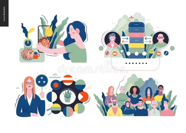 Technology Topic Illustration Stock Vector - Illustration of ...