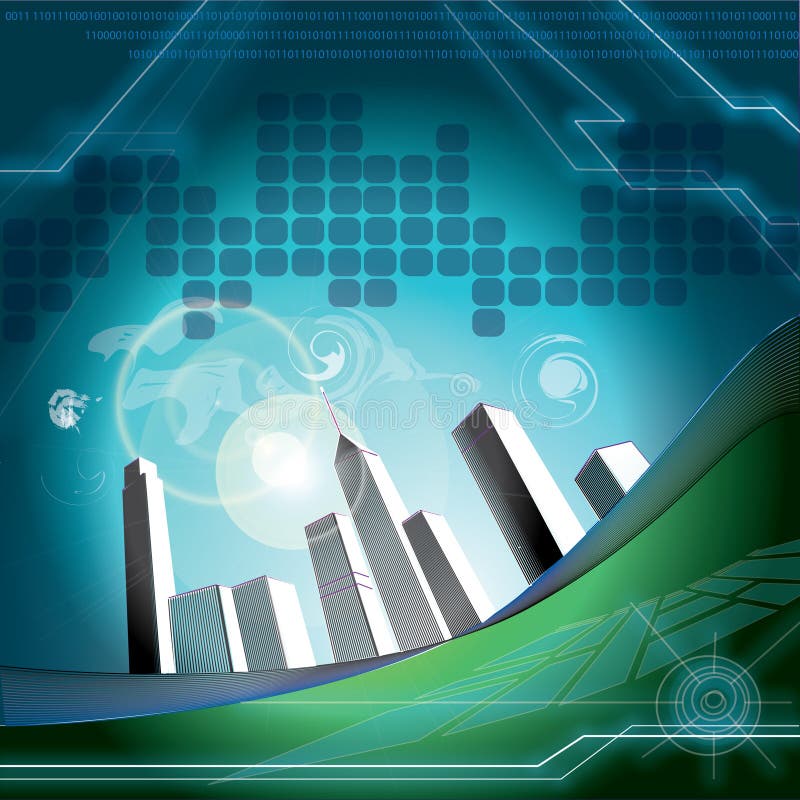 Technology Sky Blue stock illustration. Illustration of coding - 10238544