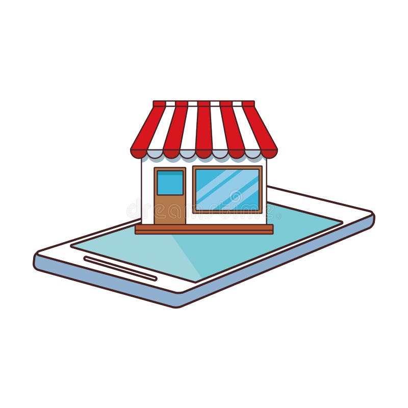 Technology Smartphone Cartoon Stock Vector - Illustration of connect ...