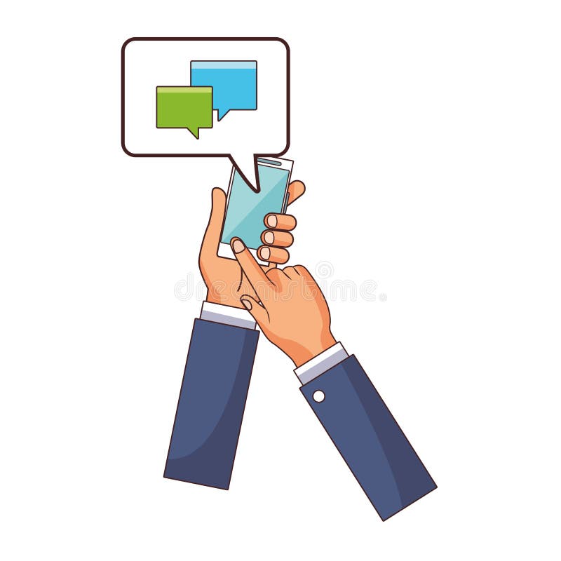 Technology Smartphone Cartoon Stock Vector - Illustration of computer ...