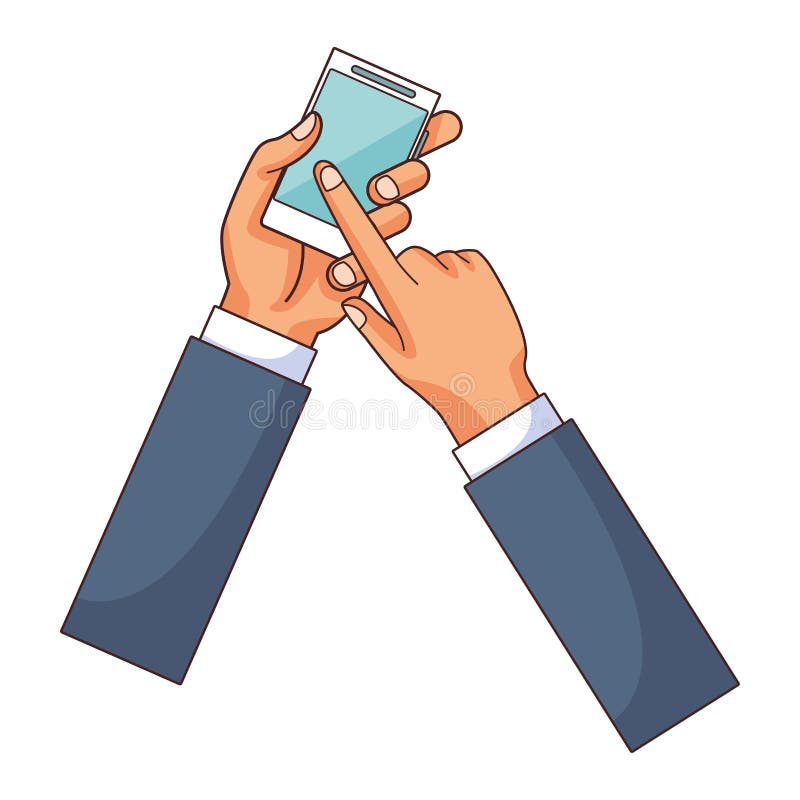 Technology Smartphone Cartoon Stock Vector - Illustration of ...