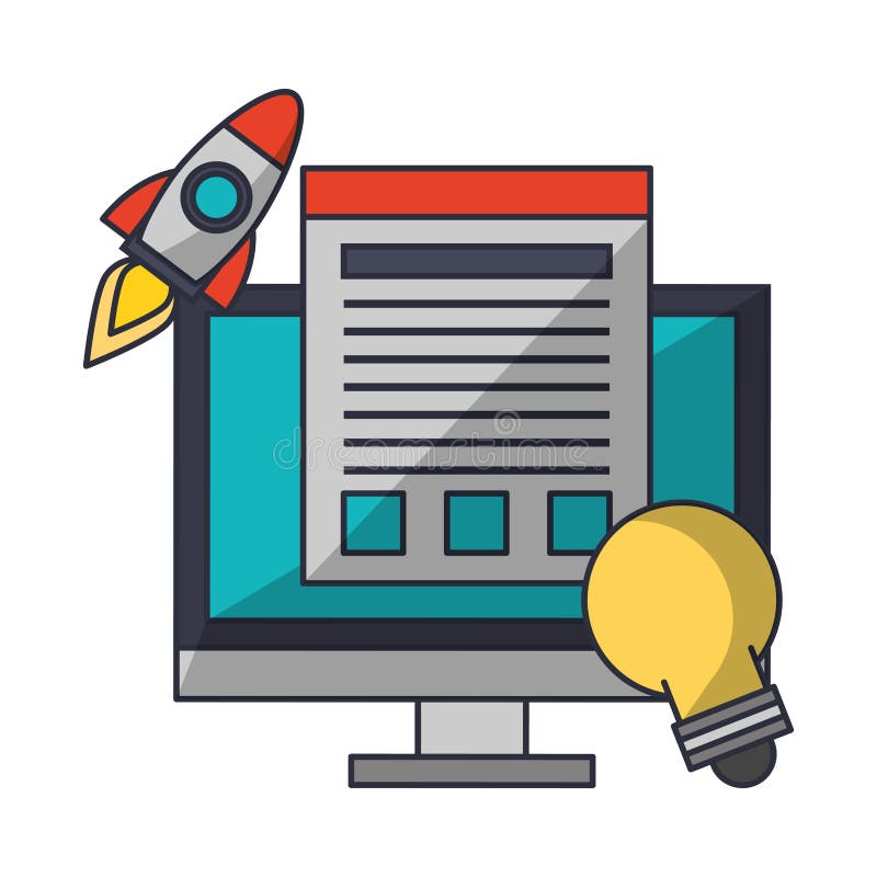 Technology Software Tools Cartoon Stock Vector - Illustration of ...