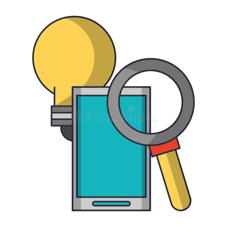 Technology Software Tools Cartoon Stock Vector - Illustration of bulb ...