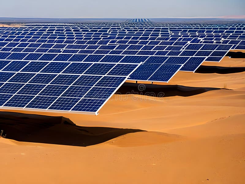 Technology Solar Cell, Alternative Source of Electricity.Generative AI ...