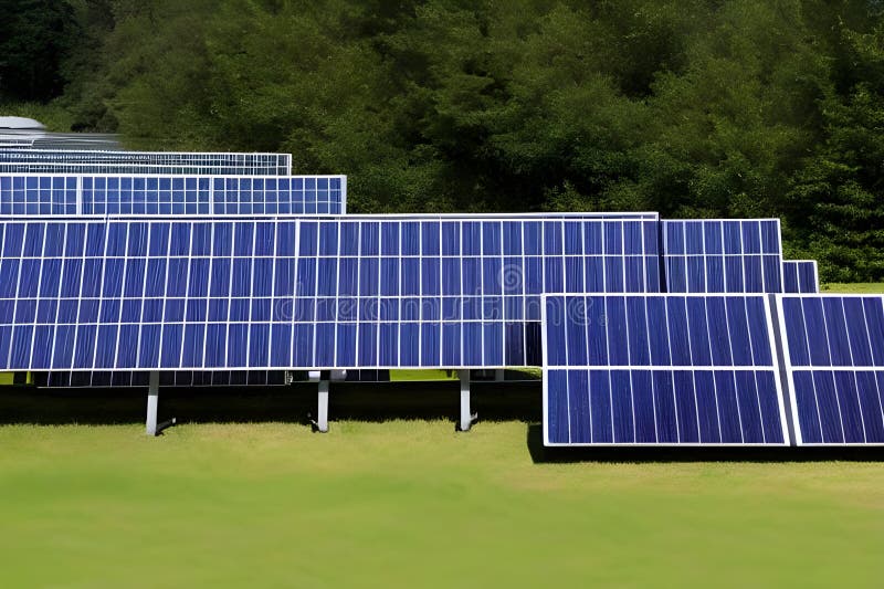 Technology Solar Cell, Alternative Source of Electricity. Generative AI ...