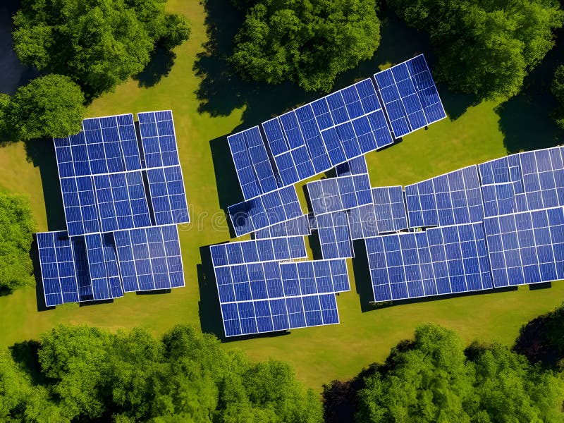 Technology Solar Cell, Alternative Source of Electricity. Generative AI ...