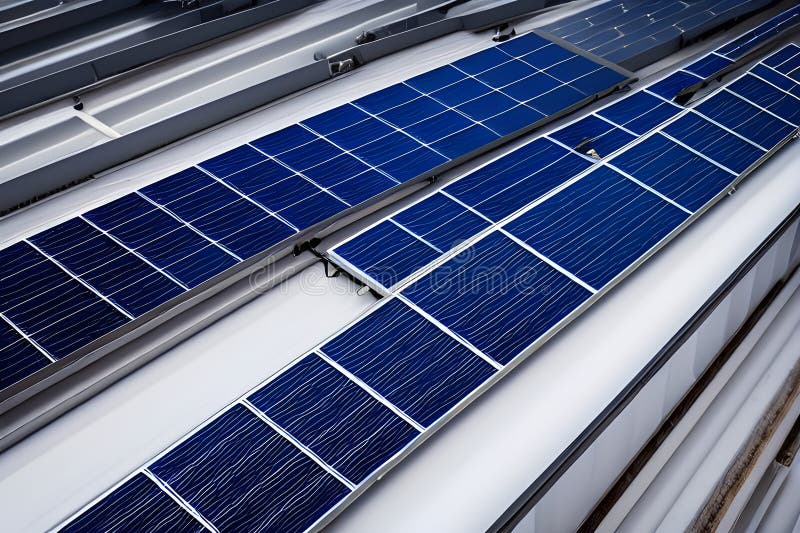 Technology Solar Cell, Alternative Source of Electricity.Generative AI ...