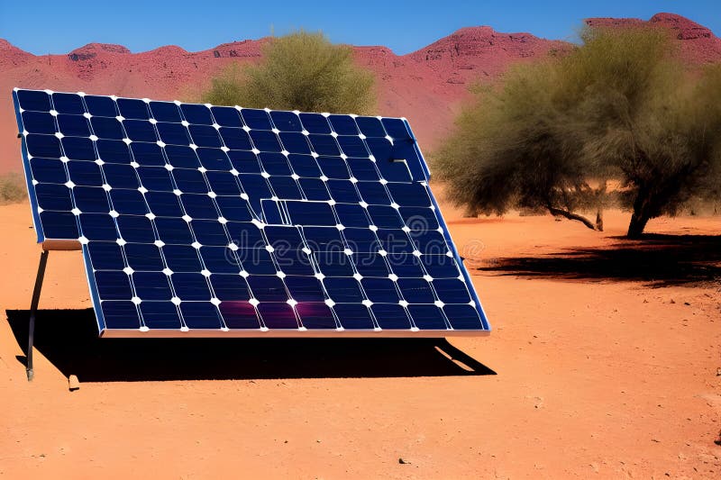 Technology Solar Cell, Alternative Source of Electricity. Generative AI ...