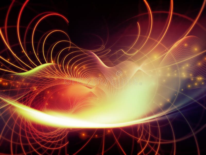 Visualization of Virtual World Stock Illustration - Illustration of ...