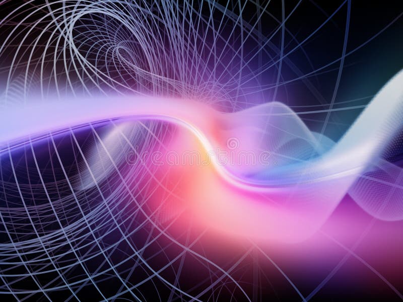 Acceleration of Digital World Stock Illustration - Illustration of grid ...