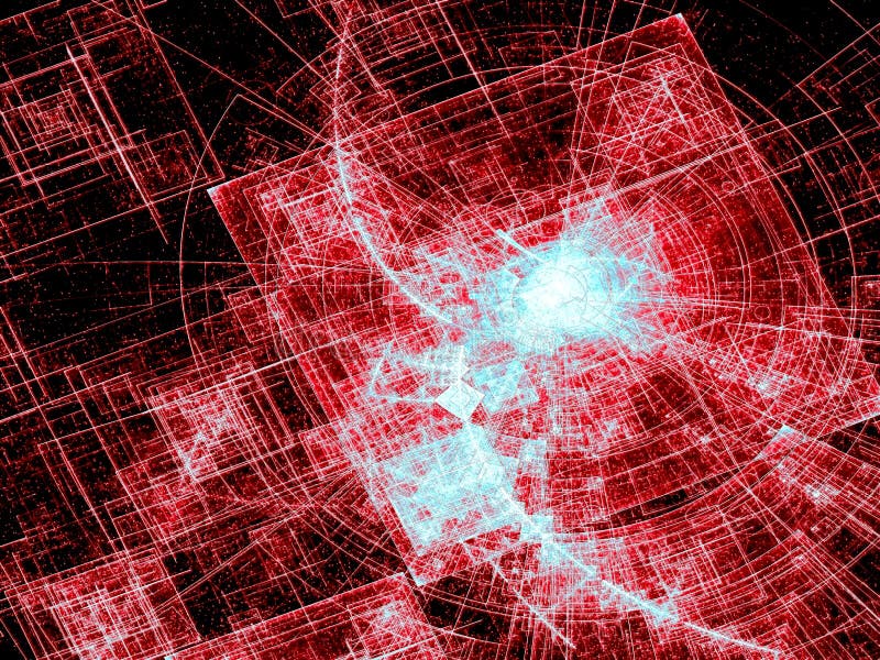 Space Disk - Abstract Digitally Generated Image Stock Illustration ...