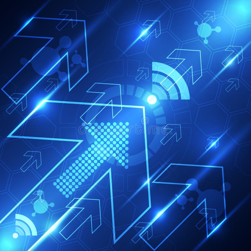 Wifi Technology System Background, Vector Illustration Stock Vector ...