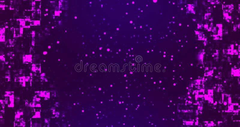 Technology Square Pieces Falling Down and Moving Up Grid Background ...