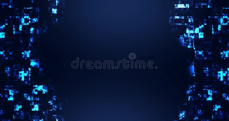 Technology Square Pieces Falling Down and Moving Up 4K Grid Background ...