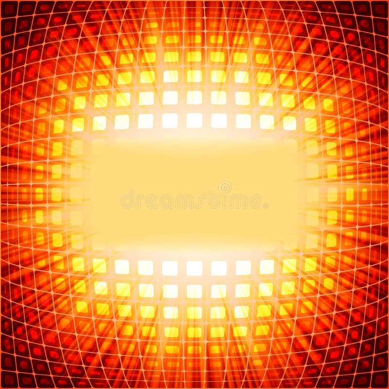 Technology Squares with Red Flare Burst. EPS 10 Stock Vector ...