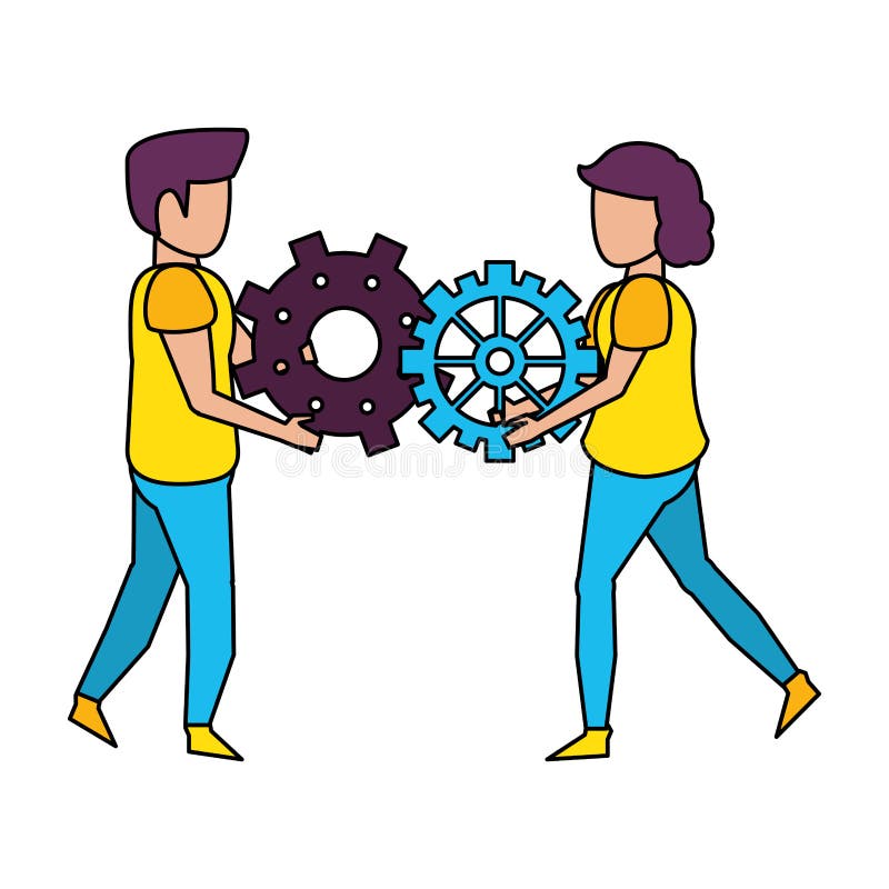 Car Maintenance Cartoon Icons Set Stock Vector - Illustration of ...